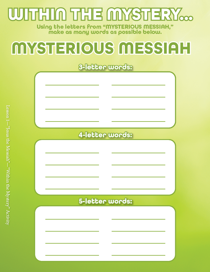 Jesus VBS INTERMEDIATE Workbook (3rd-4th Graders) – ApologeticsPress